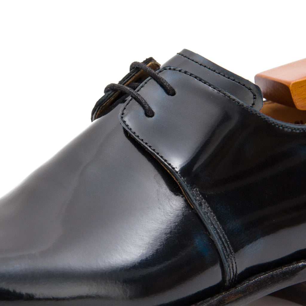 Goodyear welt derby patent leather shoes - Divinch